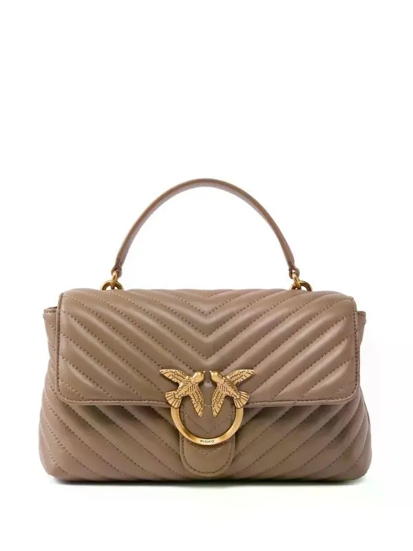 Pinko Love Birds Chevron-quilted Tote Bag