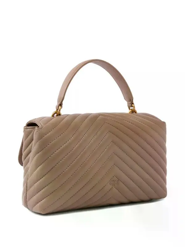 Pinko Love Birds Chevron-quilted Tote Bag