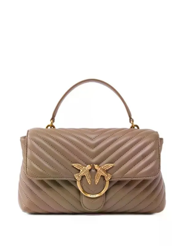Pinko Love Birds Puff Shoulder Bag - Brown