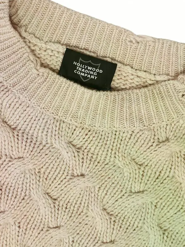 HTC LOS ANGELES Braided Cable-knit Sweater