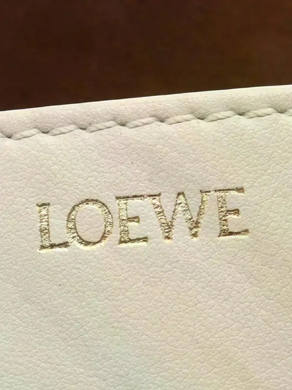 Loewe Mini Calfskin Tote Satchel - Neutrals