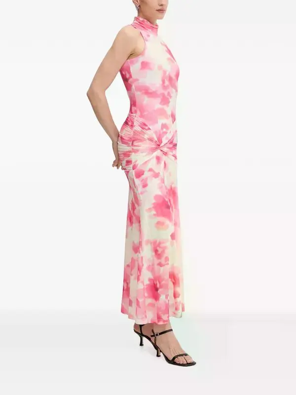 Bardot Tie-dye Ruched Maxi Dress