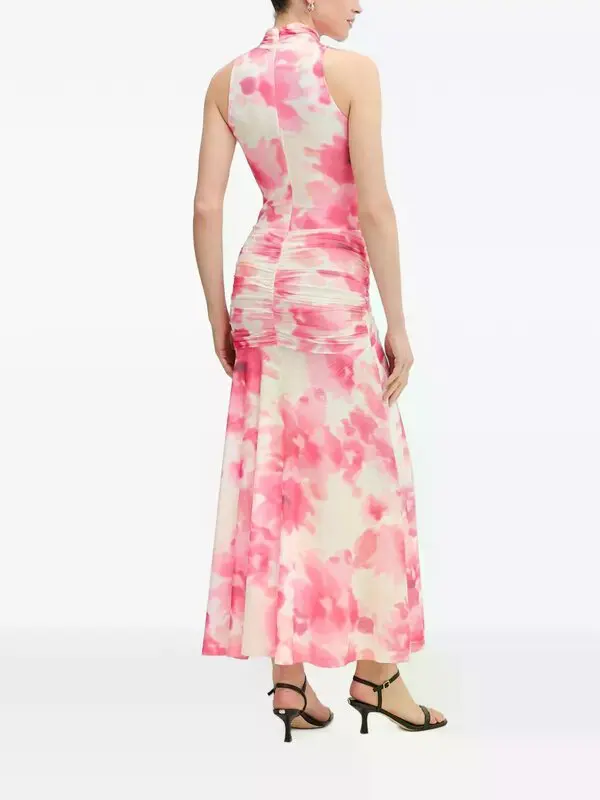 Bardot Tie-dye Ruched Maxi Dress