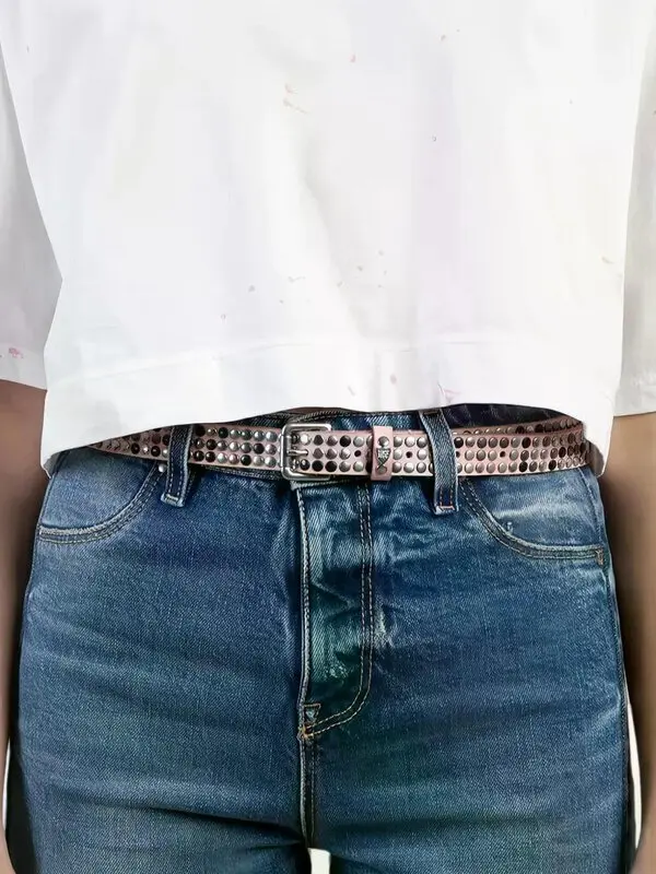 HTC LOS ANGELES Studded Leather Belt