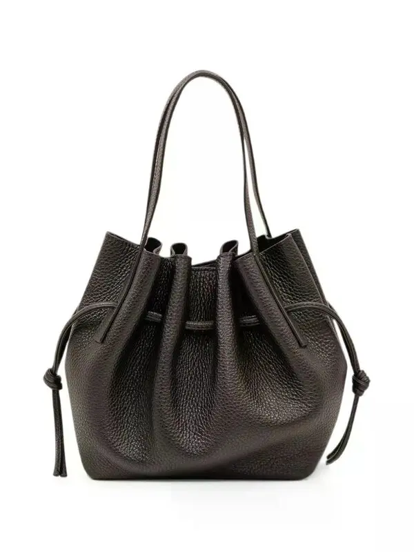 Yuzefi Mini Scallop Pebble-leather Tote Bag