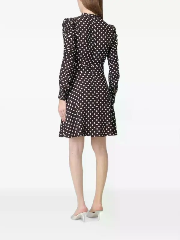 MAR DE MARGARITAS Polka Dot Print Maxi Dress - Brown