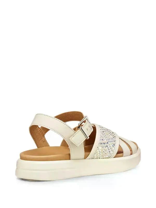 Geox Xand 2s Woven-panel Buckled Sandals