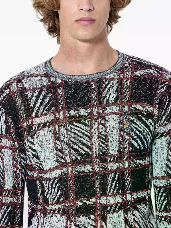 VIVIENNE WESTWOOD Check-pattern Piqué Sweater