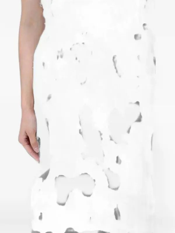 HANITA Floral-embroidered Flared Skirt