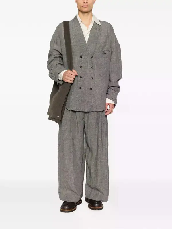 ZIGGY CHEN Prince Of Wales Double-breasted Jacket