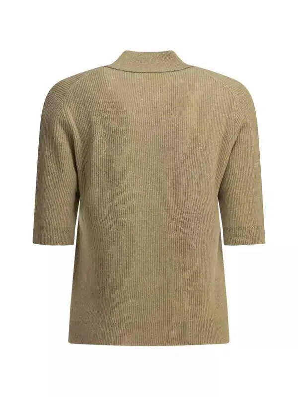 Brunello Cucinelli Ribbed Short-sleeve Sweater