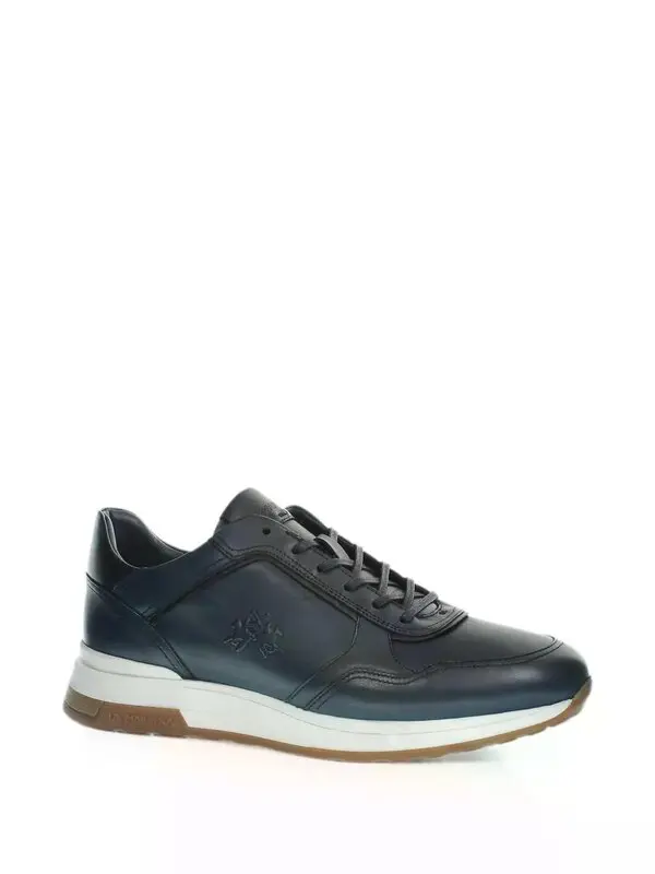 LA MARTINA Buttero Leather Sneakers - Blue