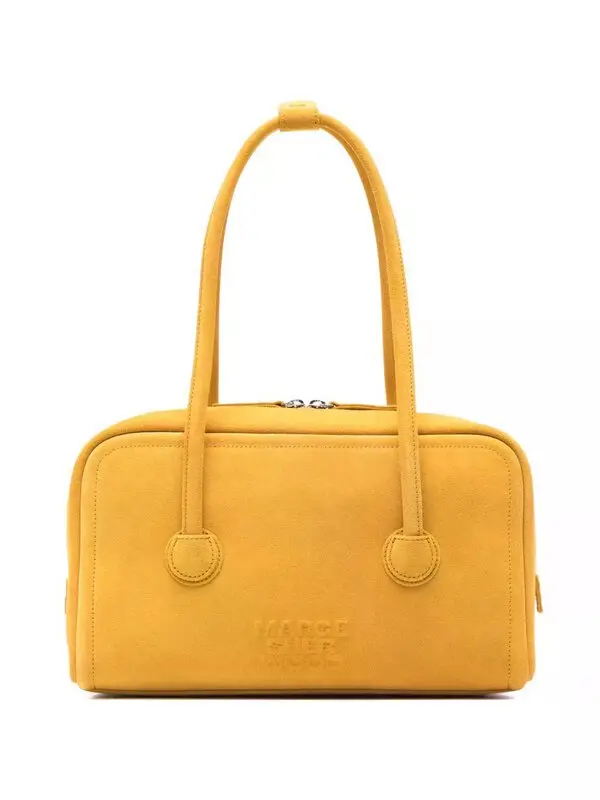 MARGESHERWOOD Logo-debossed Leather Tote Bag - Yellow