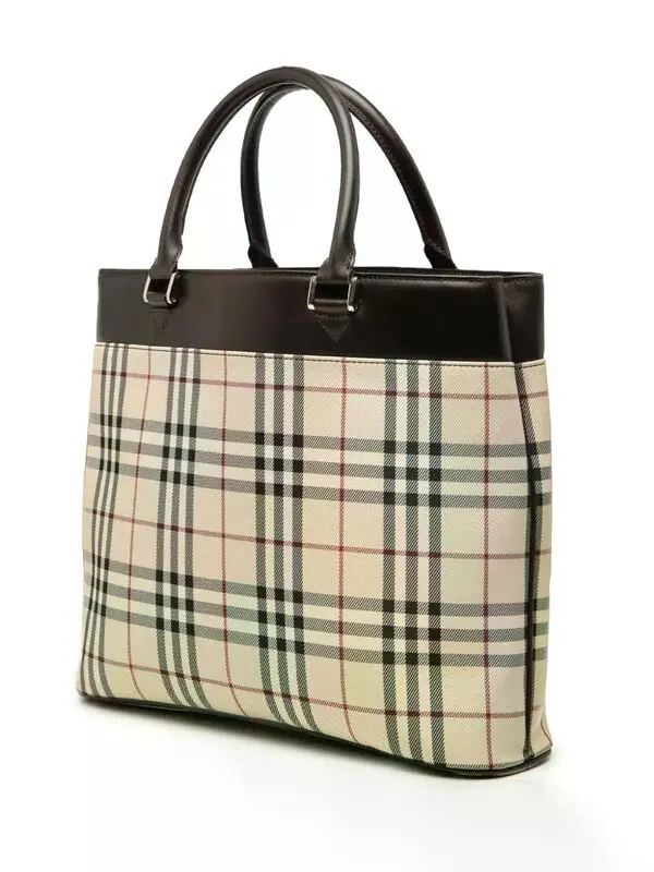 Burberry 2000-2017 House Check Canvas Tote Bag