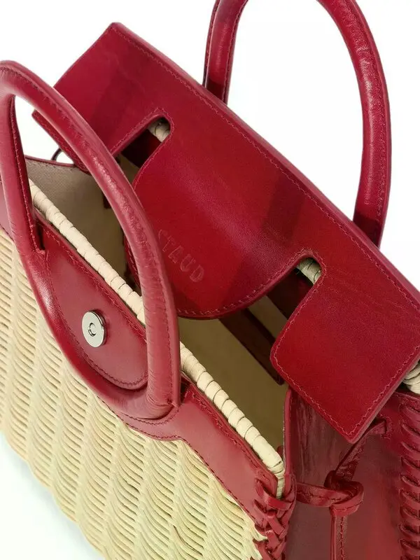Staud Maude Mini Wicker Tote Bag - Neutrals