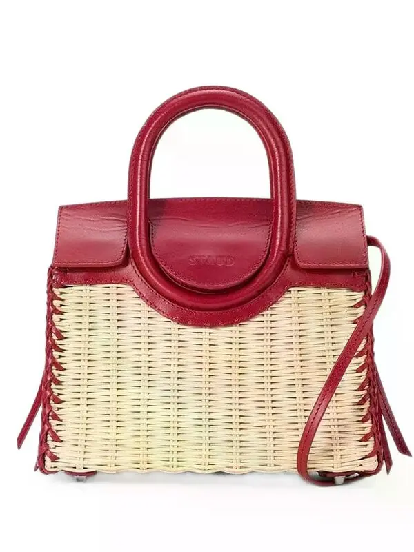 Staud Maude Mini Wicker Tote Bag - Neutrals