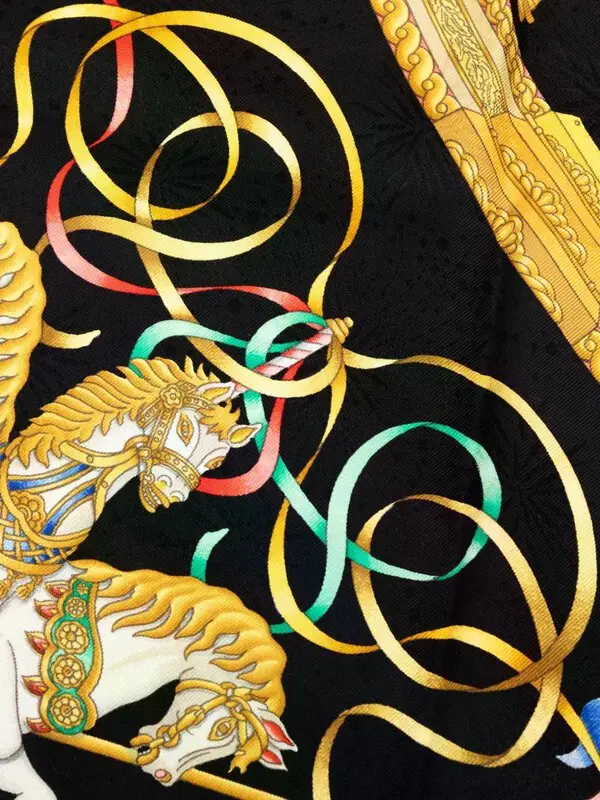 Hermès 2000-2026 Luna Park Silk Scarf 90 Scarves