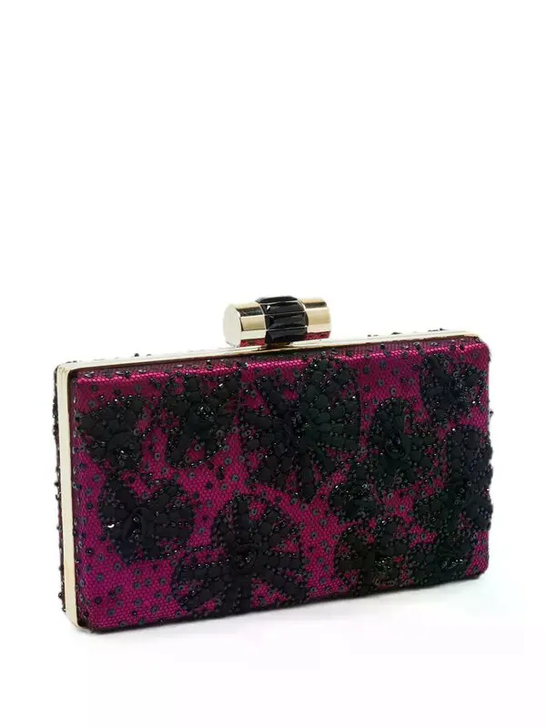Saint Laurent Embellished Mesh Clutch Bag