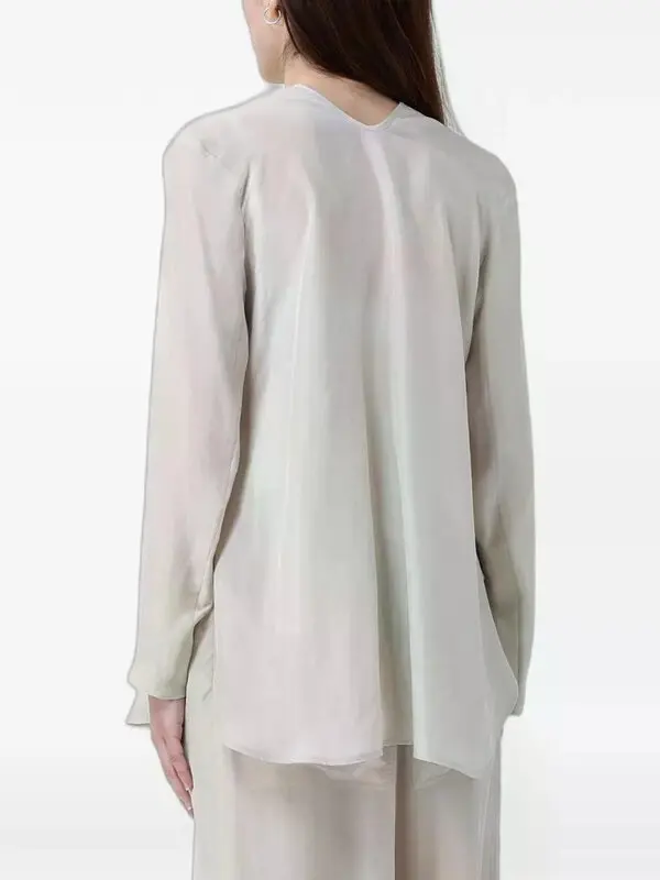 Ter Et Bantine V-neck Long-sleeve Blouse - Neutrals