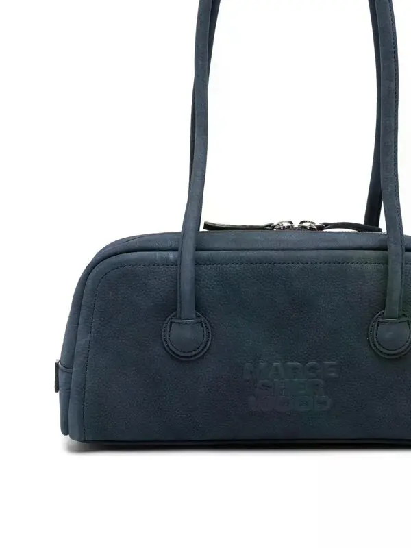 MARGESHERWOOD Embossed-logo Nubuck Leather Tote Bag