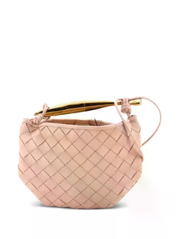 Bottega Veneta Sardine Top Handle Bag Intrecciato Nappa Mini Satchel - Neutrals