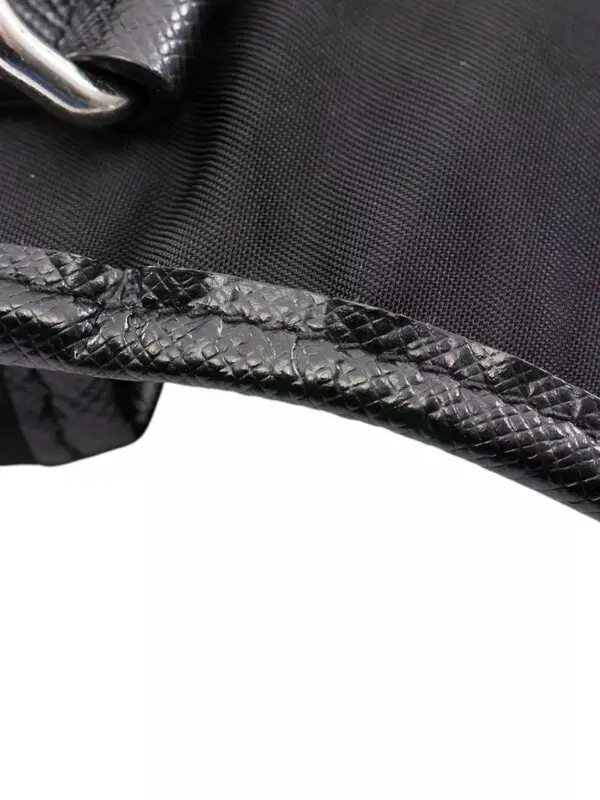 Prada Saffiano Trimmed Tessuto Messenger Bag
