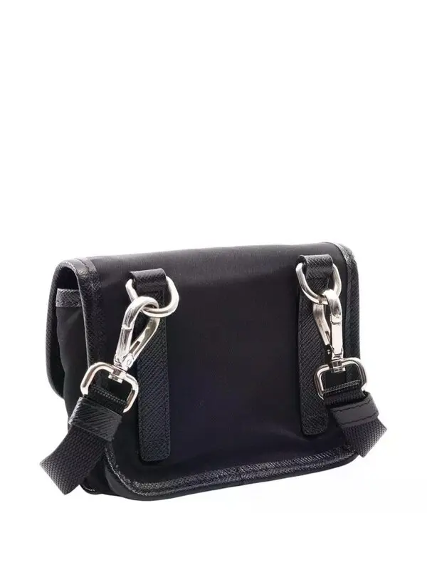 Prada Saffiano Trimmed Tessuto Messenger Bag
