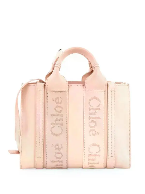 Chloé Woody Convertible Leather Small Tote Bag