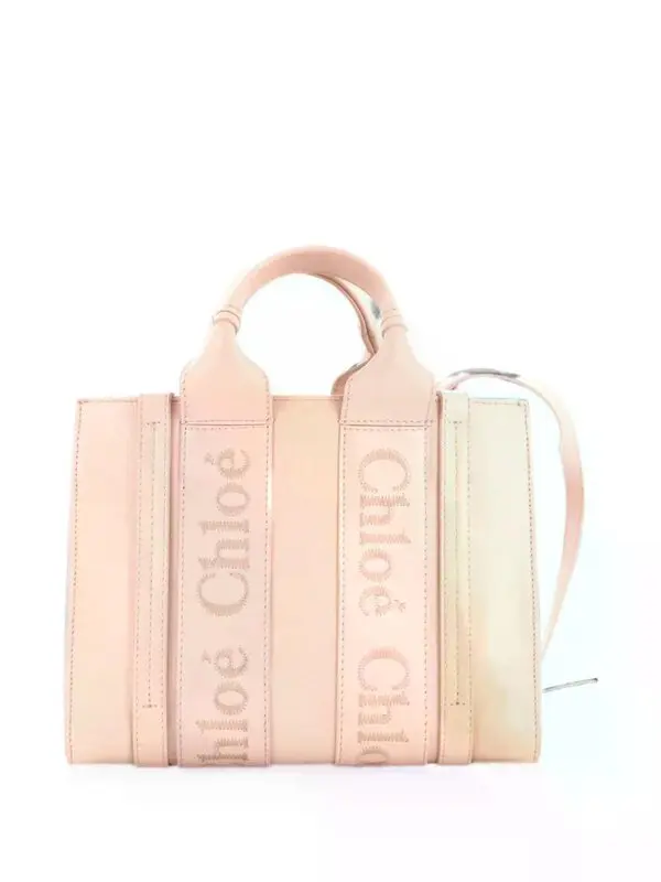 Chloé Woody Convertible Leather Small Tote Bag