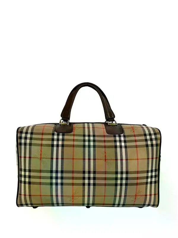 Burberry Haymarket Check Canvas Travel Bag - Neutrals