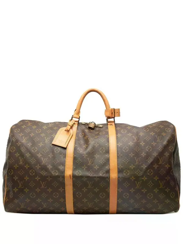 LOUIS VUITTON 1980-2000 Monogram Keepall 60 Travel Bag
