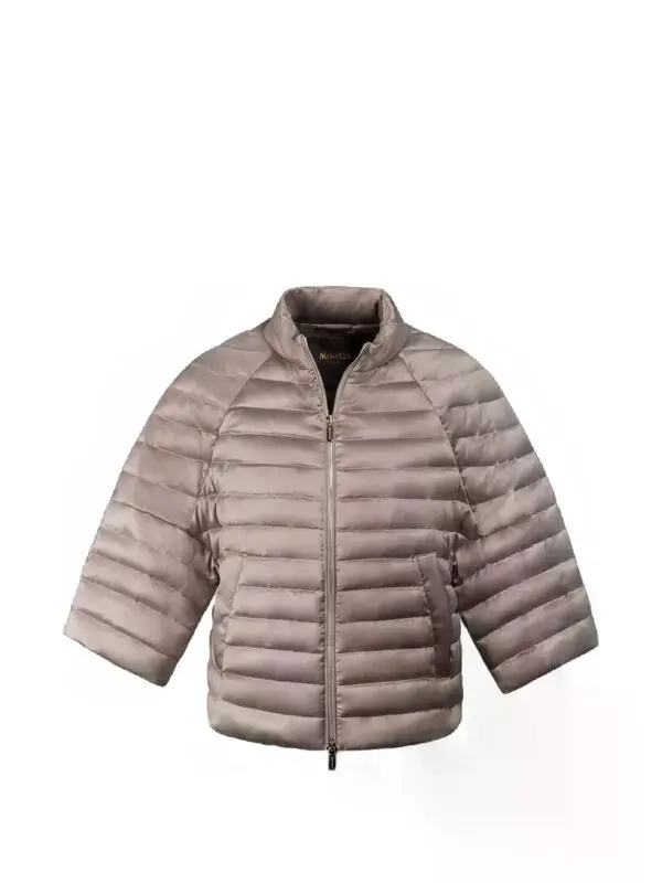 MOORER Quilted Jacket With Crater Neck