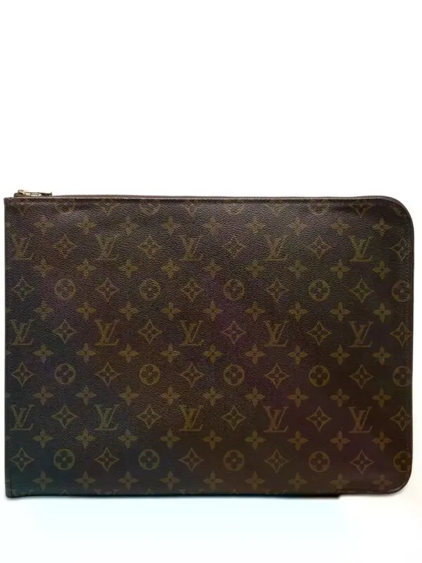 LOUIS VUITTON 1988 Monogram Poche Documents Portfolio Business Bag