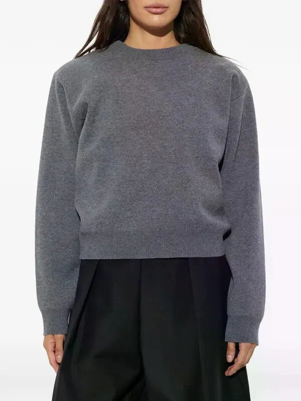 RÓHE Shoulder-padded Crew Neck Sweater