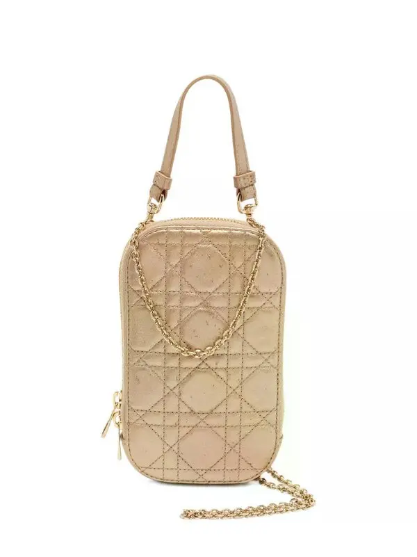 Dior Cannage Phone Pouch - Neutrals