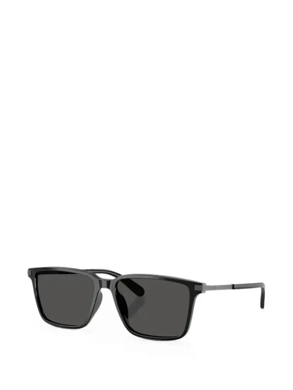 Brooks Brothers Rectangle Frame Sunglasses With Engraved Arms