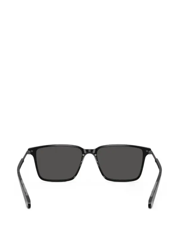 Brooks Brothers Rectangle Frame Sunglasses With Engraved Arms