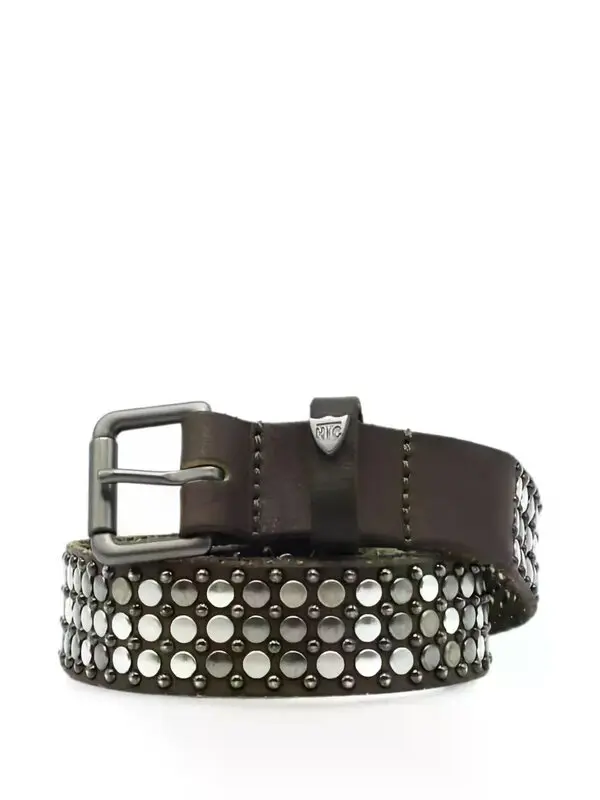 HTC LOS ANGELES Nest Slim Studded Leather Belt