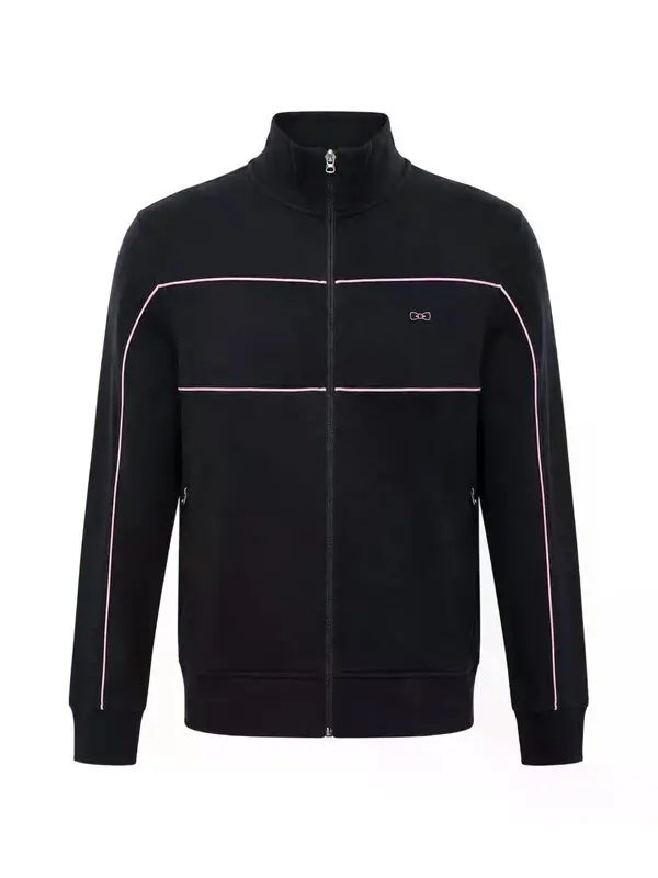 EDEN PARK Zip-up Contrast-piping Sweatshirt