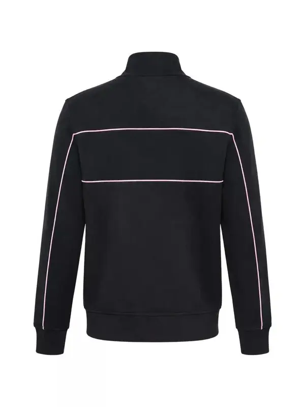 EDEN PARK Zip-up Contrast-piping Sweatshirt