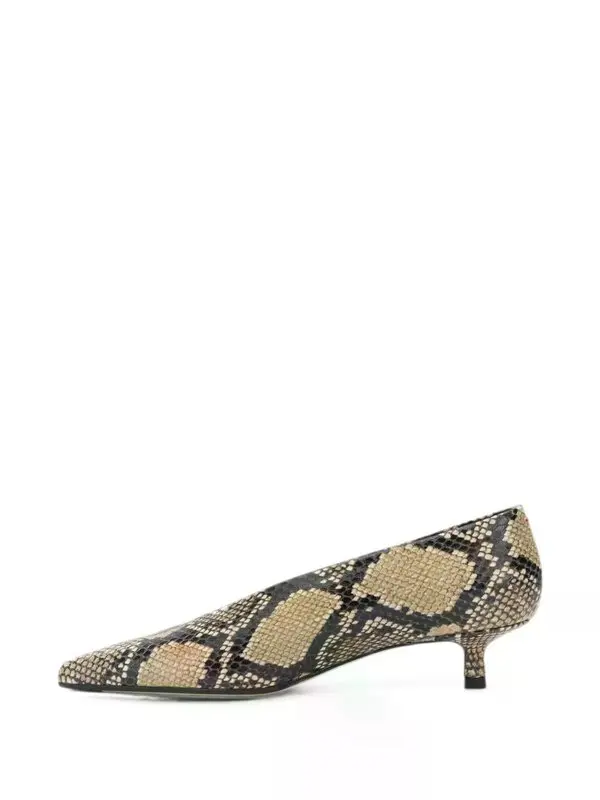 AeydĒ Clara Snake-print Pumps