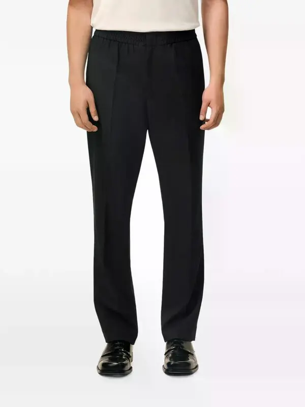 AMI Paris Elasticated-waist Wool Trousers