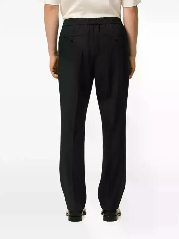 AMI Paris Elasticated-waist Wool Trousers