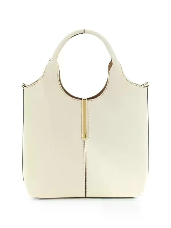 TOD'S Logo-plaque Leather Tote Bag