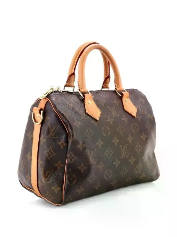 LOUIS VUITTON Speedy Bandouliere Monogram Canvas 25 Satchel - Brown