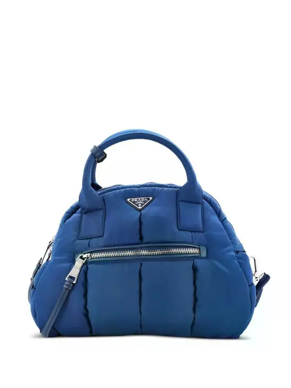 Prada Convertible Bowler Bag Tessuto Medium Handbag
