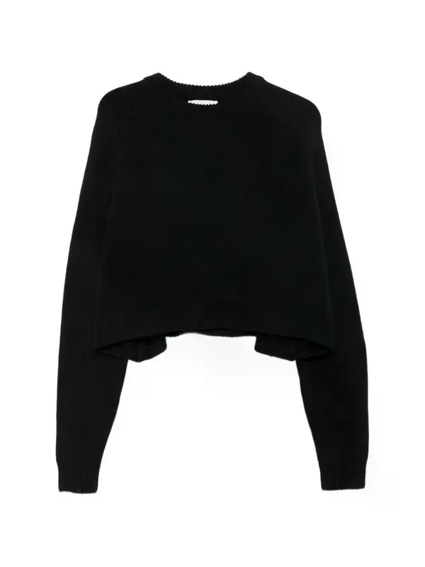 LISA YANG Karine Cropped Waffle-knit Jumper