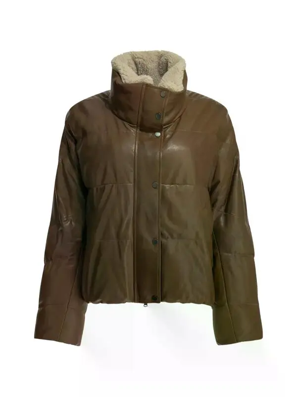 Brunello Cucinelli Quilted Shearling-trim Coat