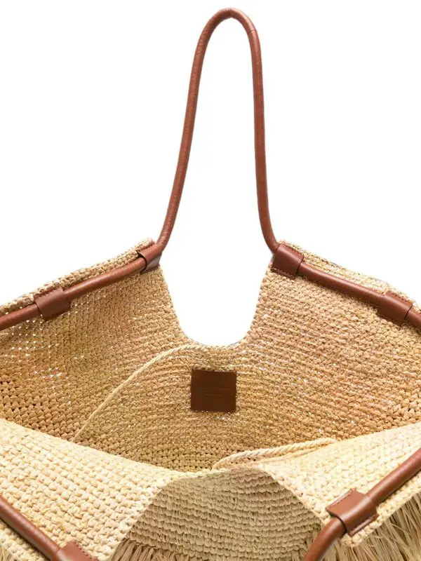 Zimmermann Medium Goldentime Fringed Tote Bag - Neutrals