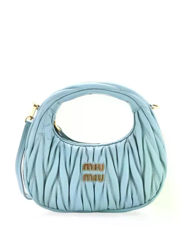 Miu Miu Wander Matelasse Leather Mini Hobo Bag